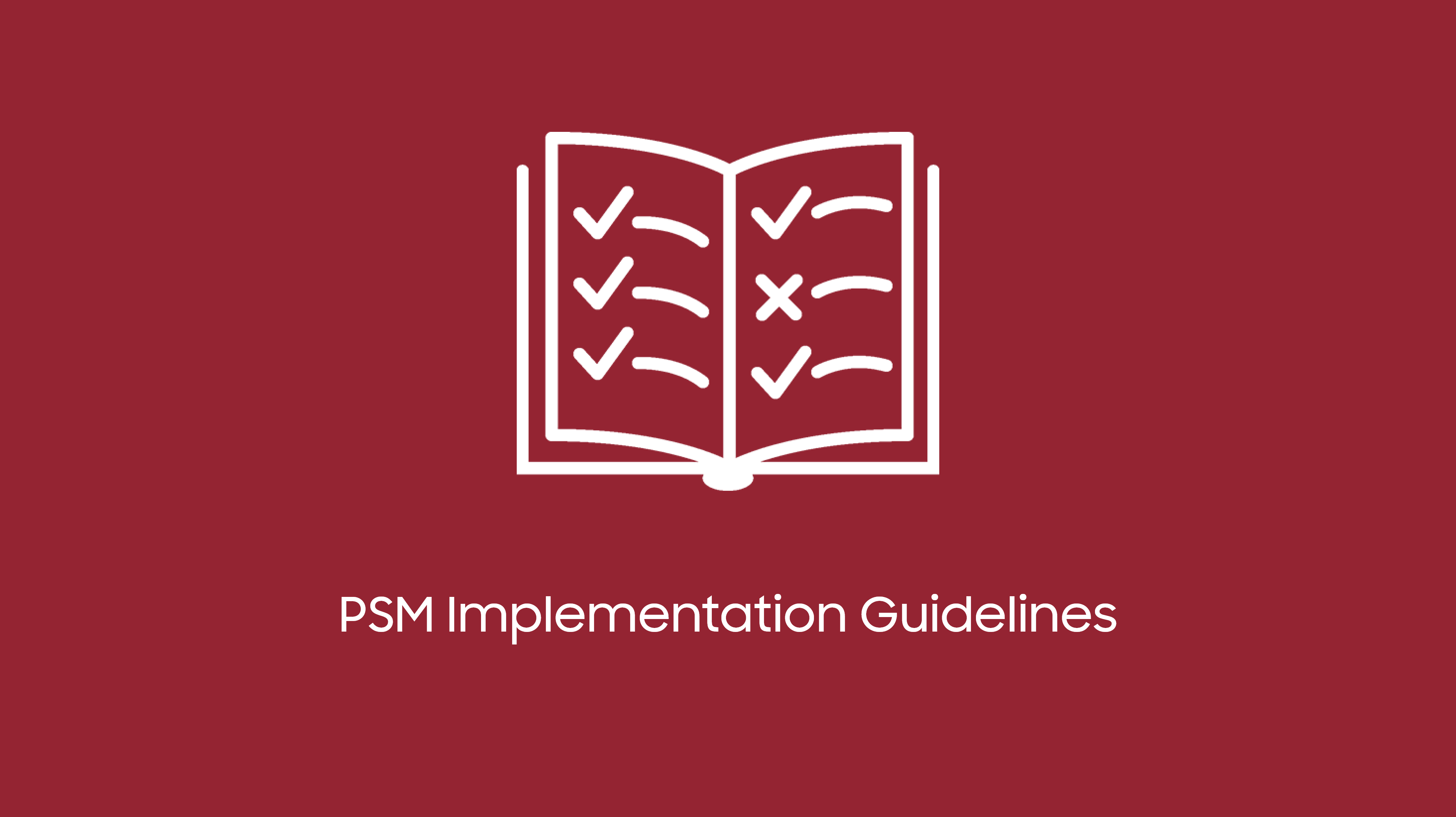 PSM Standards & Guidelines – PSM Egypt